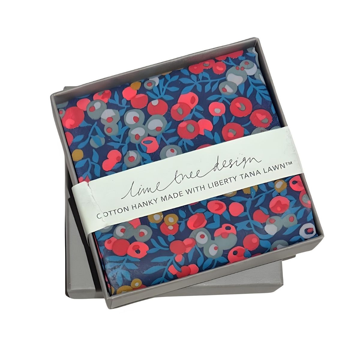 Lime Tree Design Single Boxed Hanky Made with Liberty Tana Lawn – Ann ...