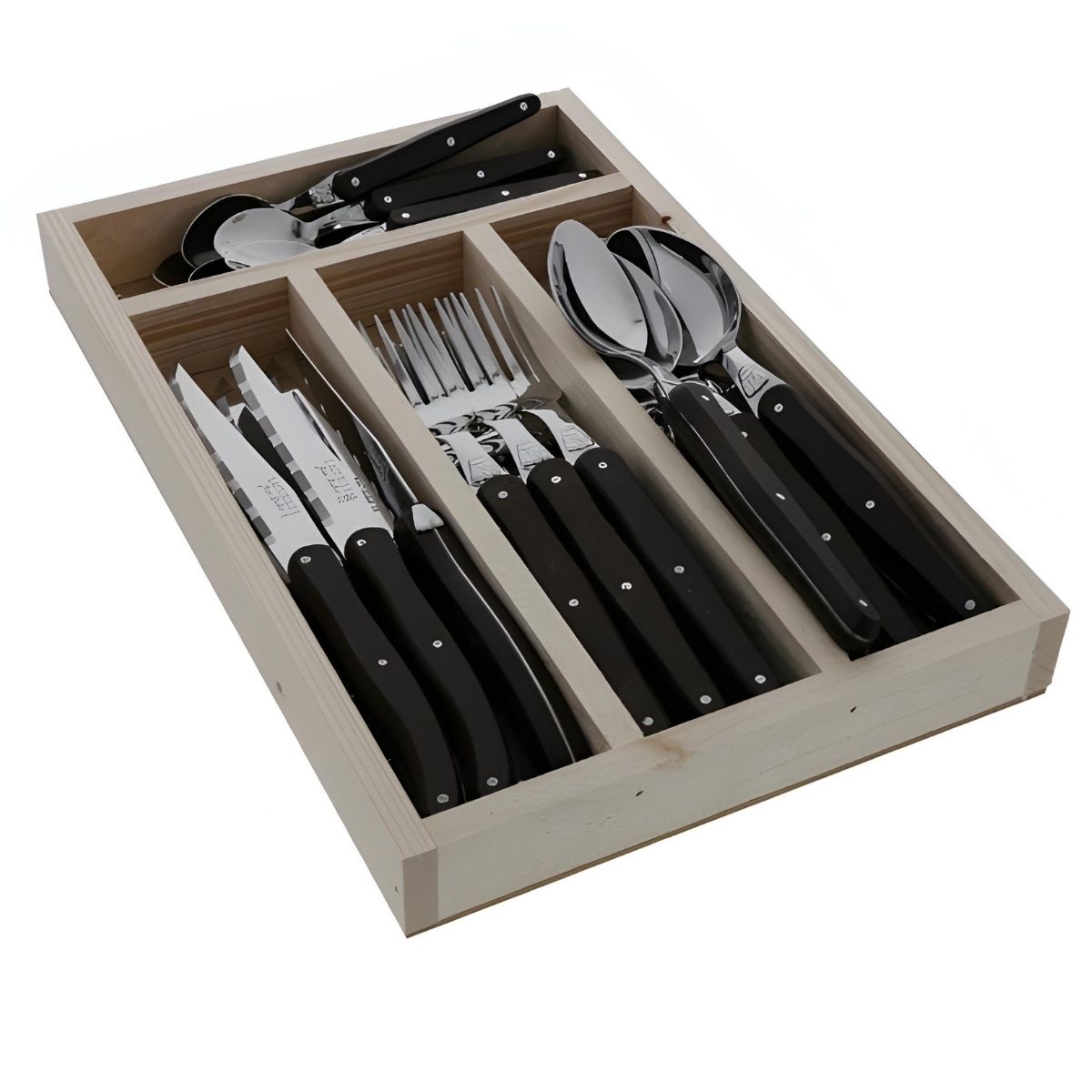 Jean Dubost 24 Piece Everyday Flatware Set - Wenge Wood – Ann Marie's