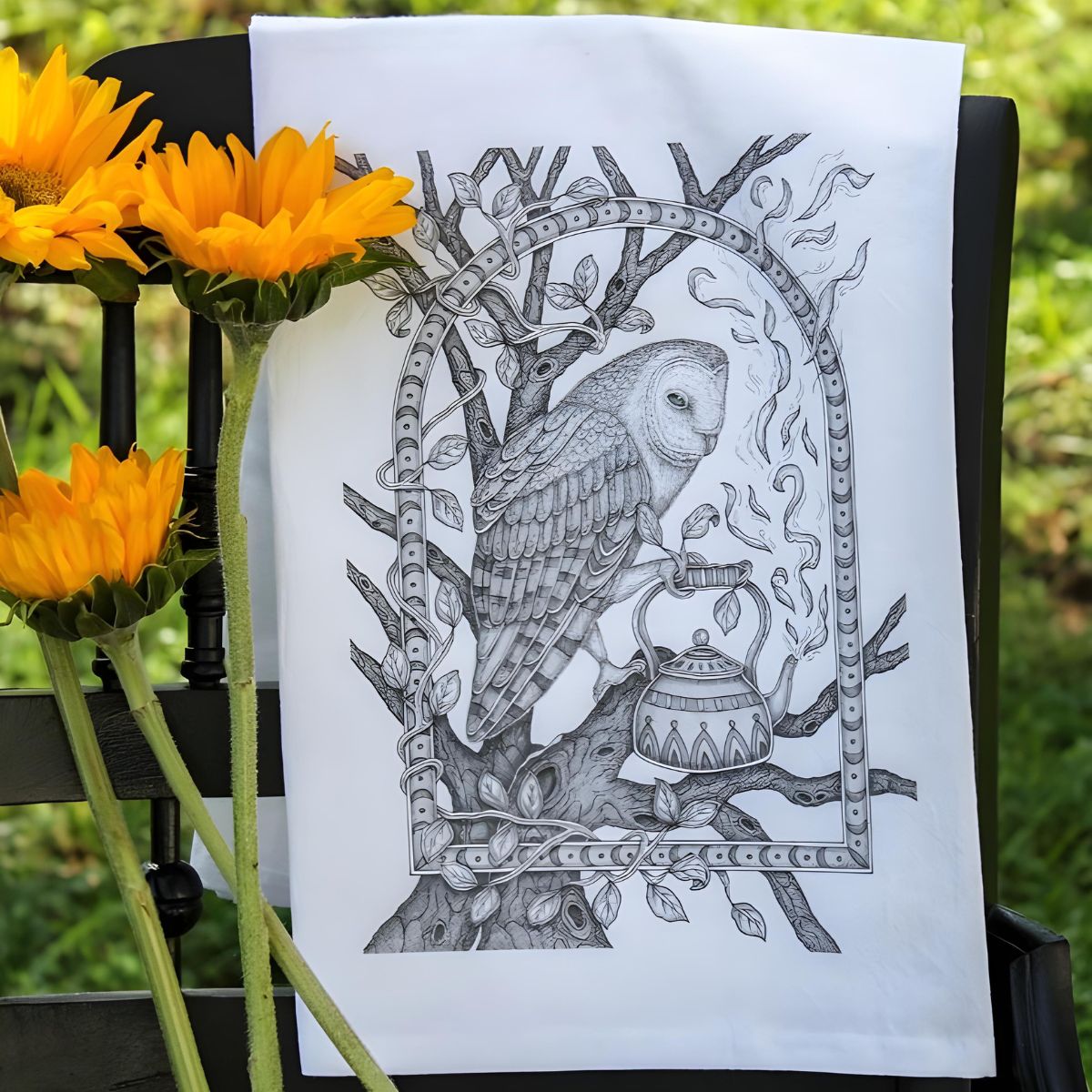 Mackenzie Myrick Studio Twilight Tea/Owl Tea Towel – Ann Marie's
