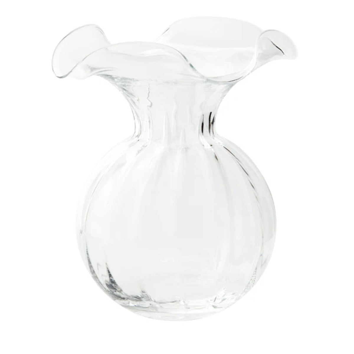 VIETRI Hibiscus Glass Clear Large Fluted Vase – Ann Marie's