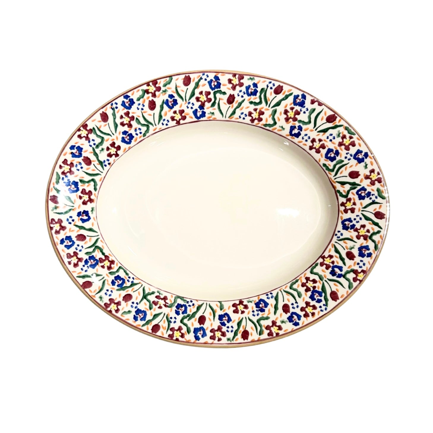 Nicholas Mosse Wildflower Meadow Small Oval Serving Dish - Retired ...